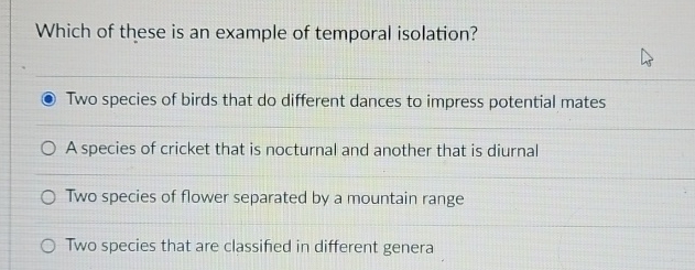 Solved Which of these is an example of temporal | Chegg.com