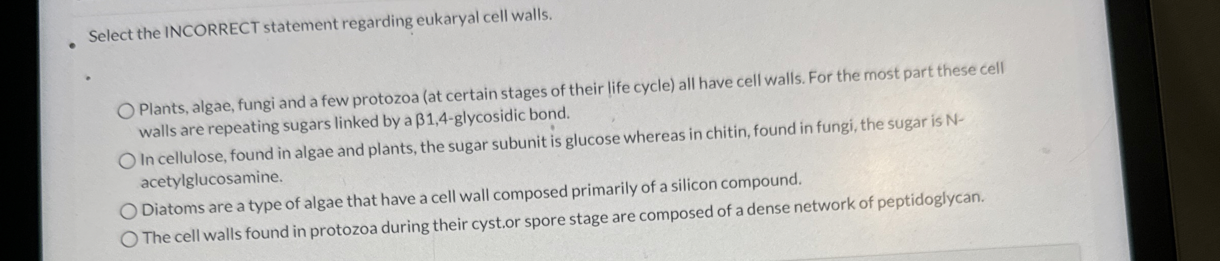 Solved Select the INCORRECT statement regarding eukaryal | Chegg.com