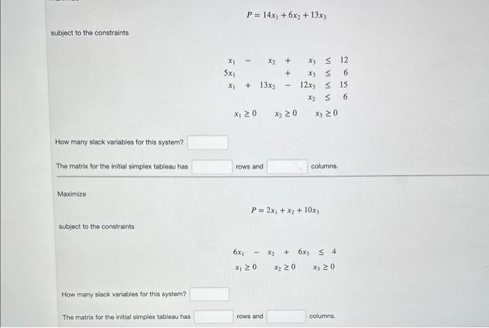 Solved (1 point) For each system, determine the number of | Chegg.com