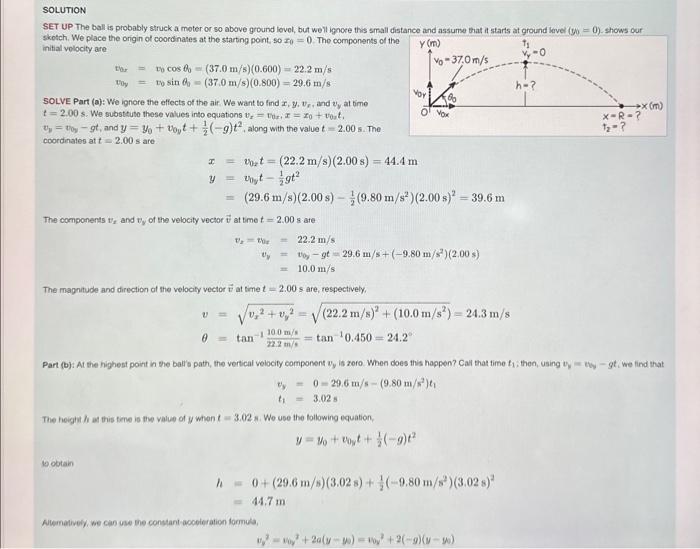 Solved If the ball could continue to travel below its | Chegg.com