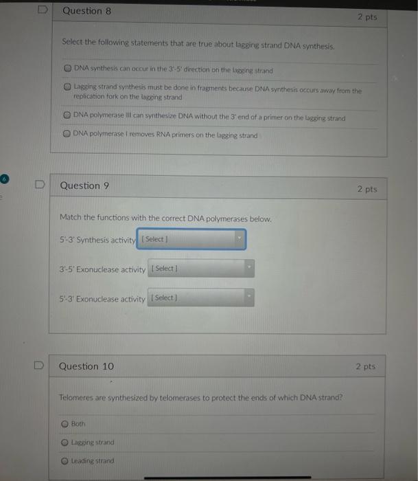 Solved Need some help with these! I'll be sure to leave a | Chegg.com