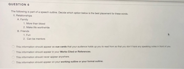 Solved: The Outlining Symbol Used For Subpoints Is A Capit... | Chegg.com