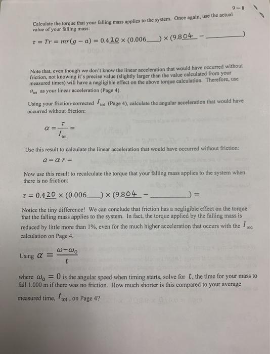 Energy Lost to Friction The rotational kinetic energy | Chegg.com