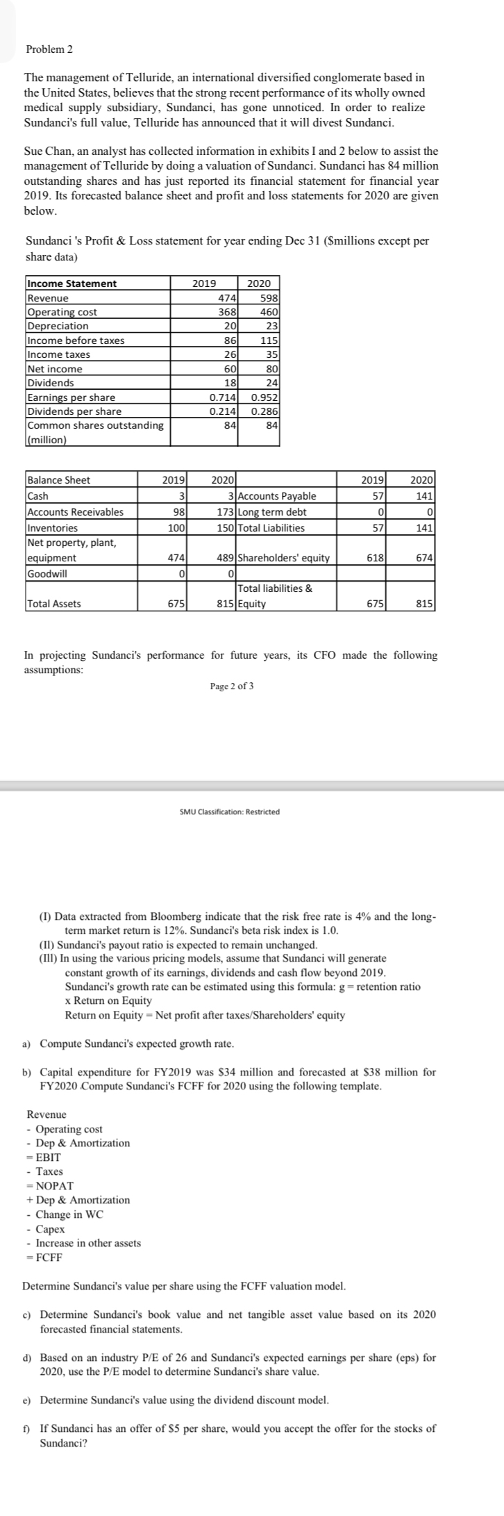 Solved Use the following spreadsheet to determine the | Chegg.com