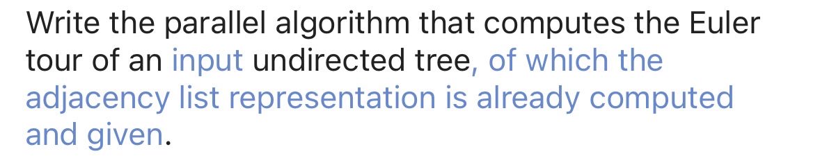 Solved Write the parallel algorithm that computes the Euler | Chegg.com