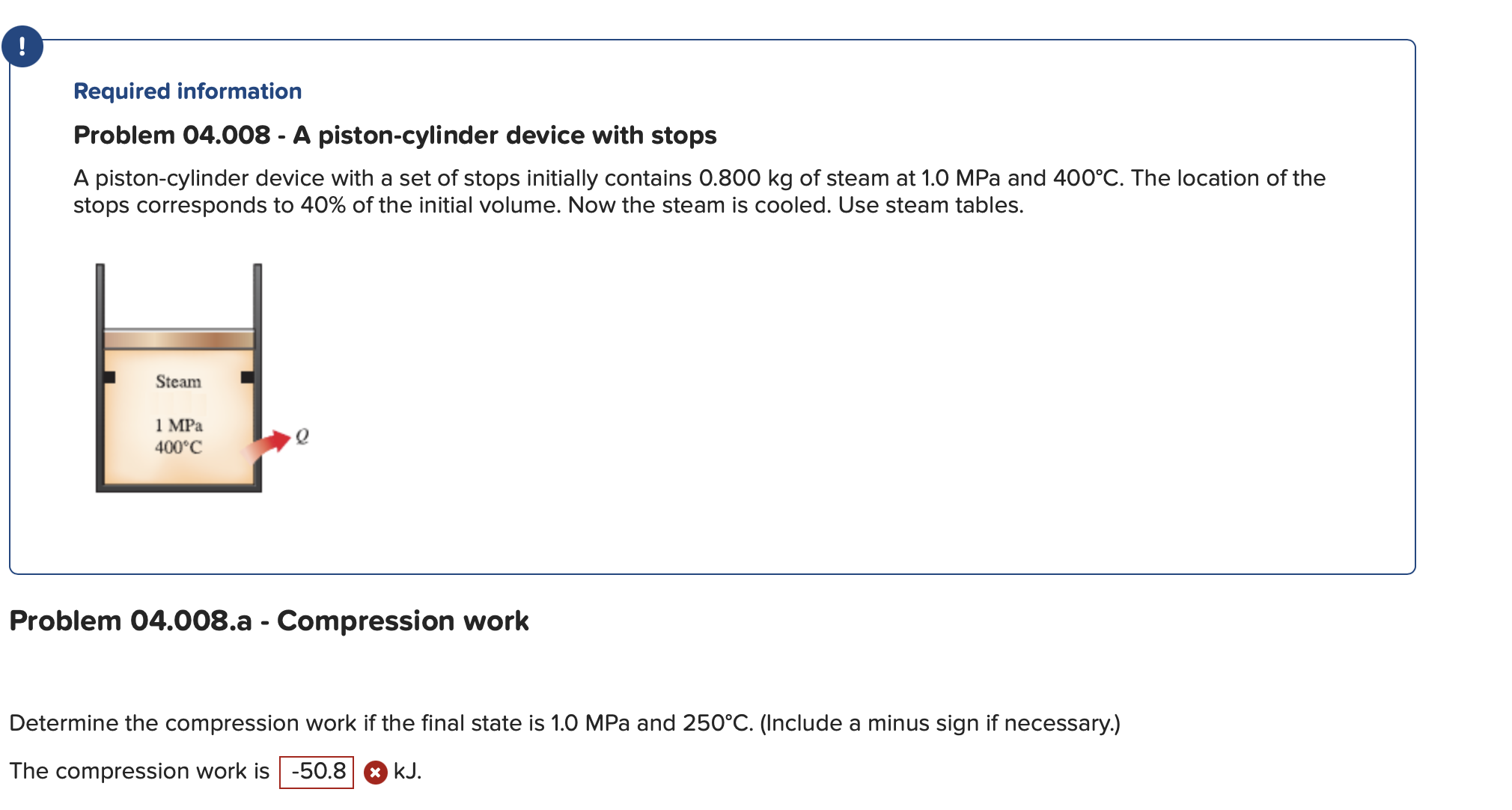 Solved Required information Problem 04.008-A piston-cylinder | Chegg.com