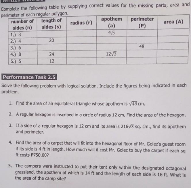 Solved Complete the following table by supplying correct | Chegg.com