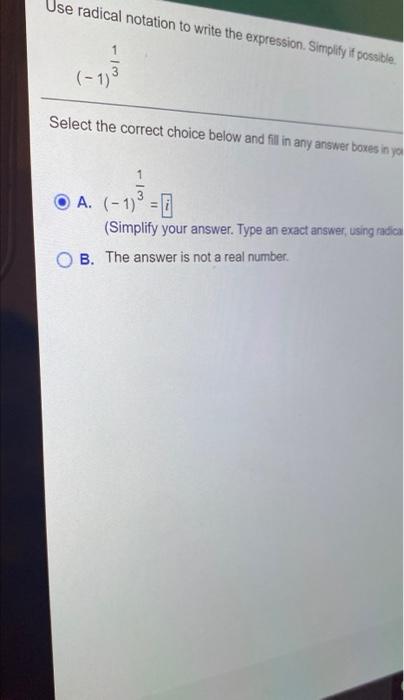 Solved Use radical notation to write the expression. | Chegg.com