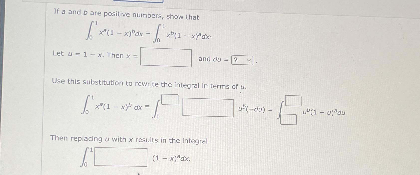 Solved If a and b ﻿are positive numbers, show | Chegg.com