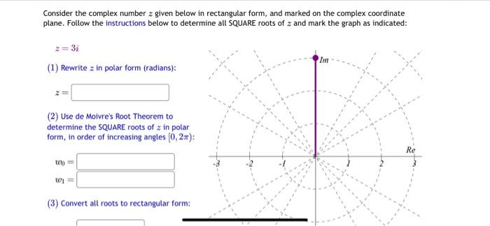 Solved Consider the complex number z given below in | Chegg.com