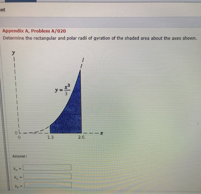 Solved Determine the rectangular and polar radii of gyration | Chegg.com