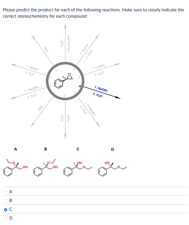Solved Please predict the product for each of the following | Chegg.com