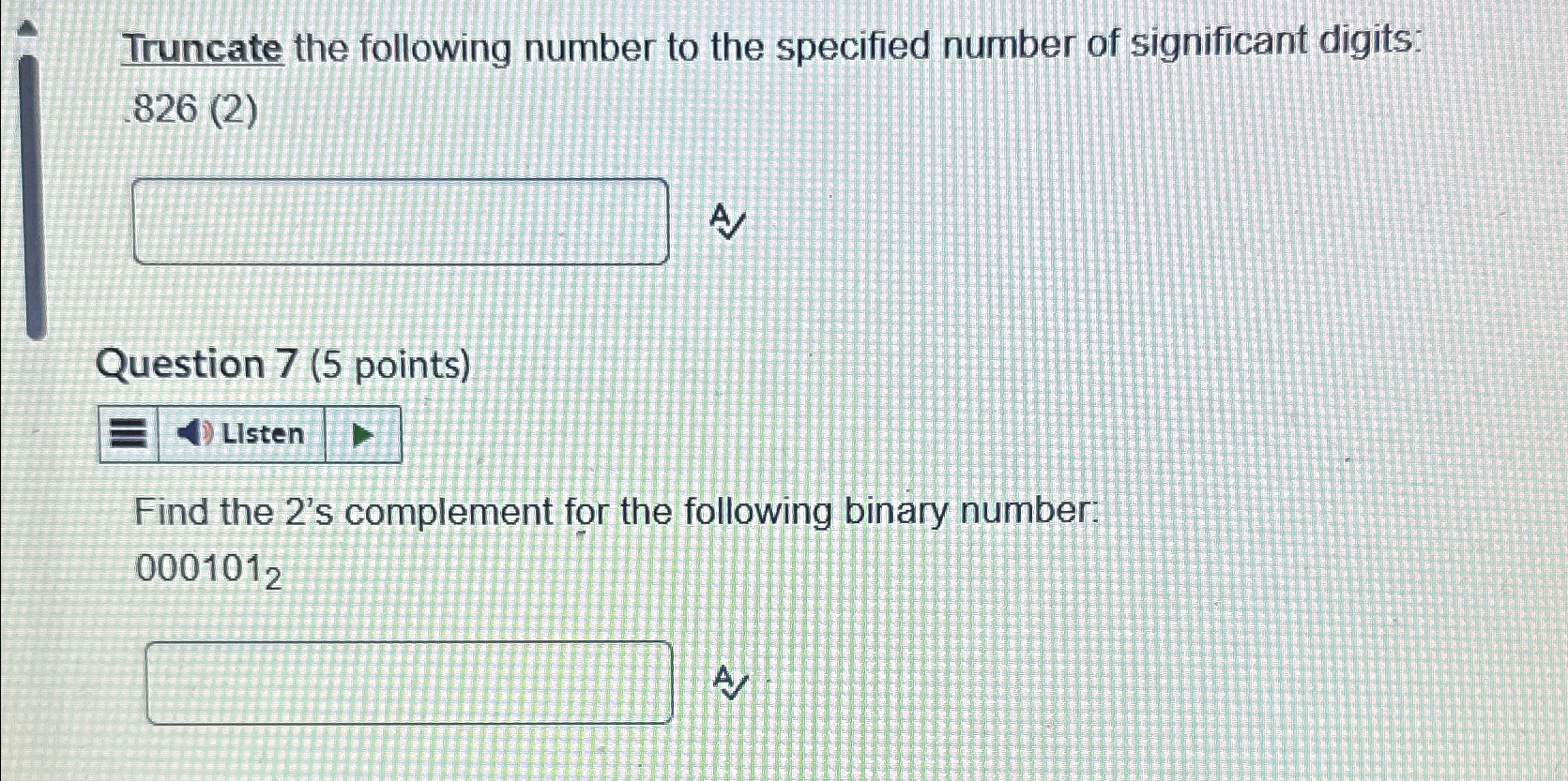 Solved Truncate the following number to the specified number | Chegg.com