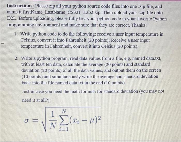 Solved Instructions: Please zip all your python source code | Chegg.com