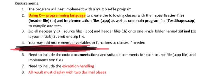 Solved Requirements: 1. The program will best implement with | Chegg.com