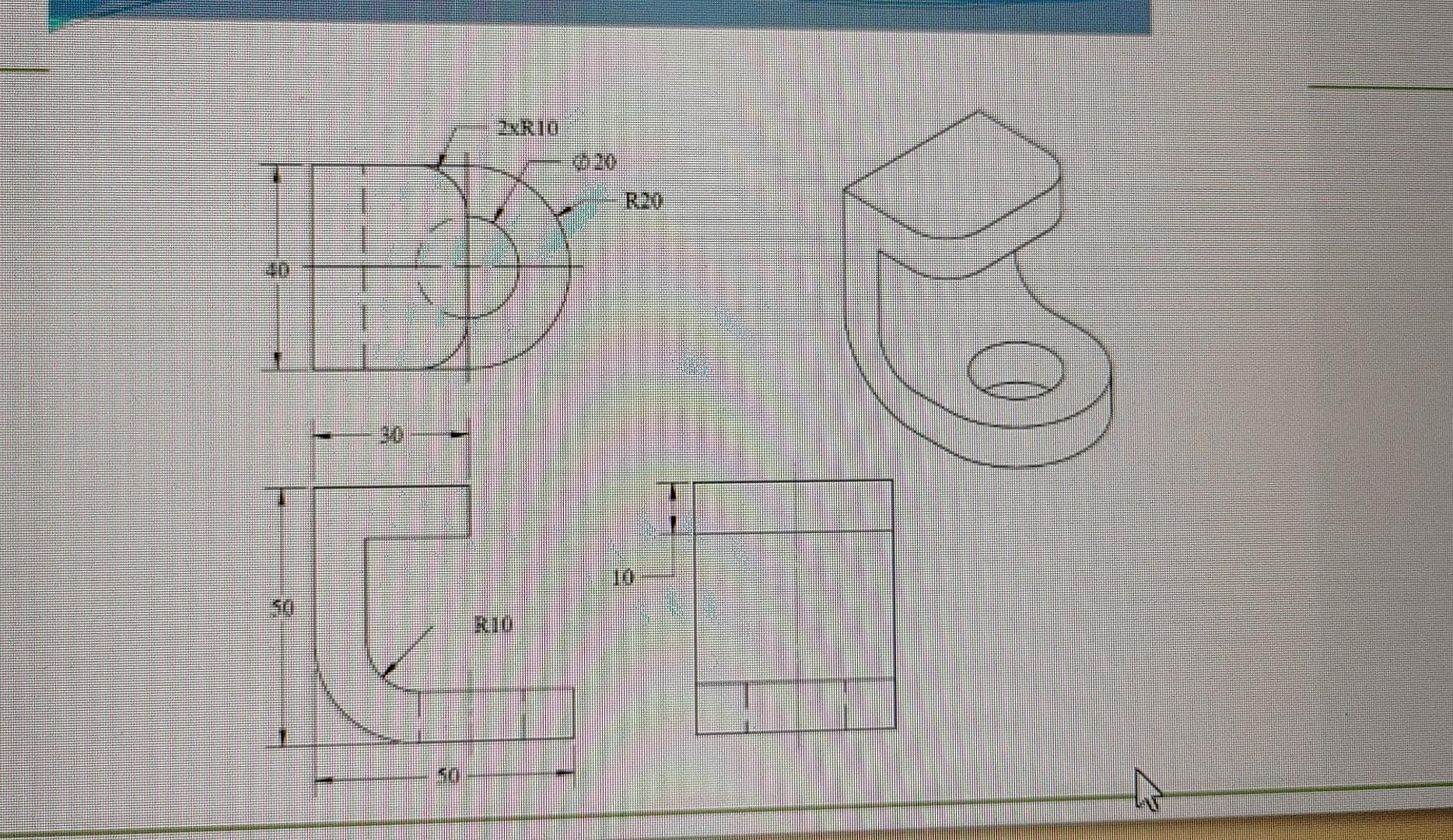 Solved how to draw this using solid work | Chegg.com
