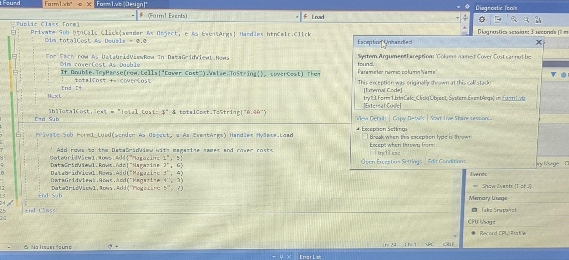 Solved Public Class Form1 Private Sub Btncalc Click Sender