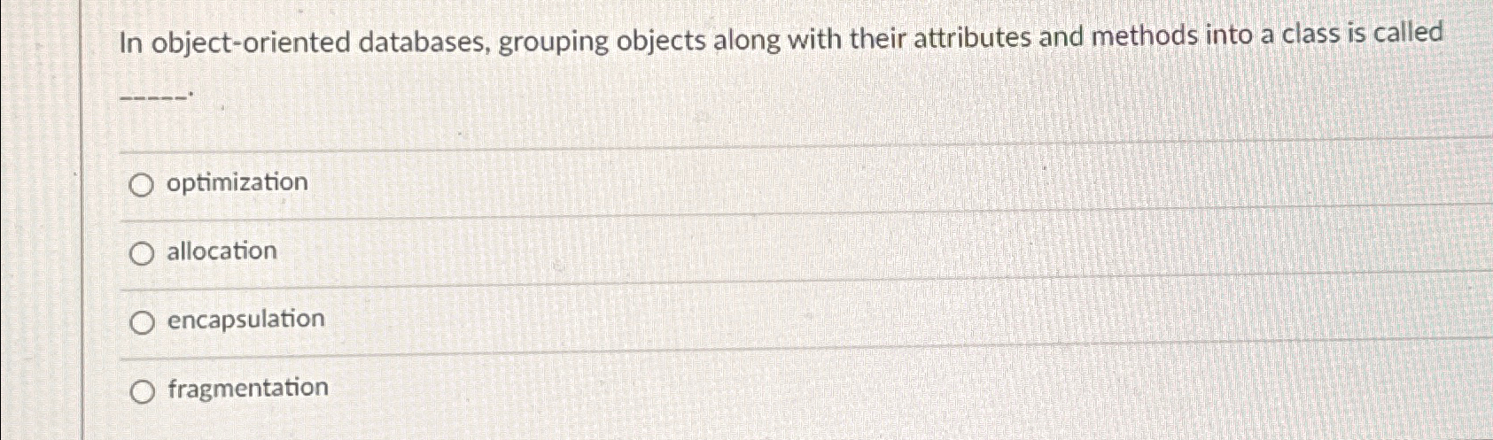 Solved In object-oriented databases, grouping objects along | Chegg.com