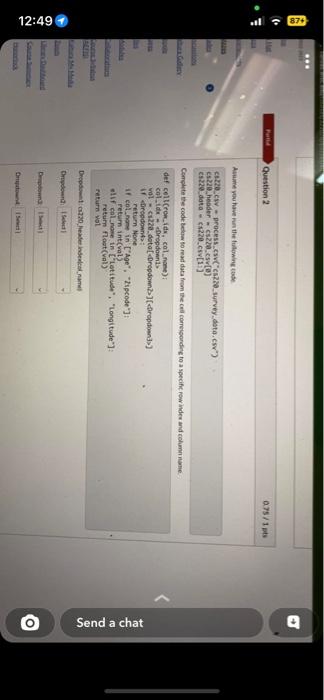 Asume vou have han the fulching tose cs220 heder in | Chegg.com