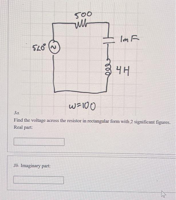 Solved Find the voltage across the resistor in rectangular | Chegg.com