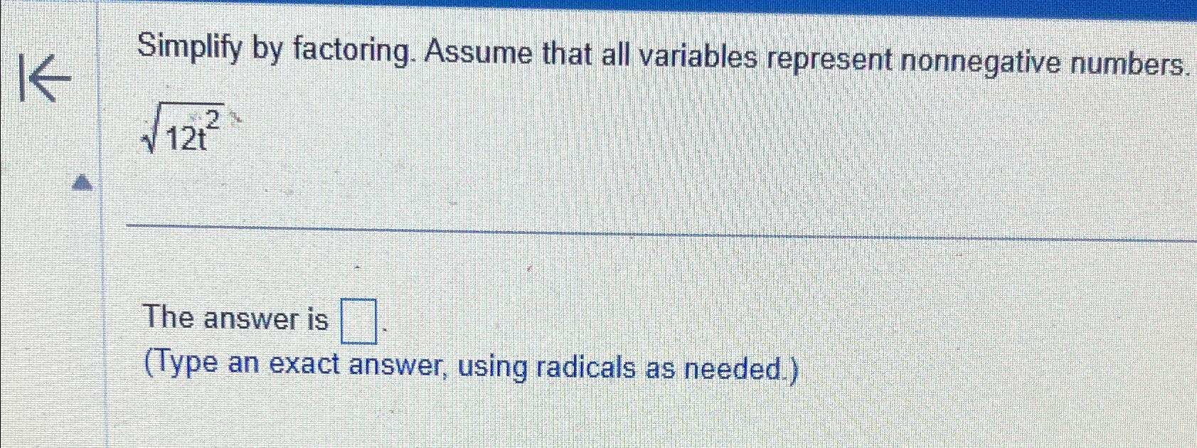 Solved Simplify by factoring. Assume that all variables | Chegg.com