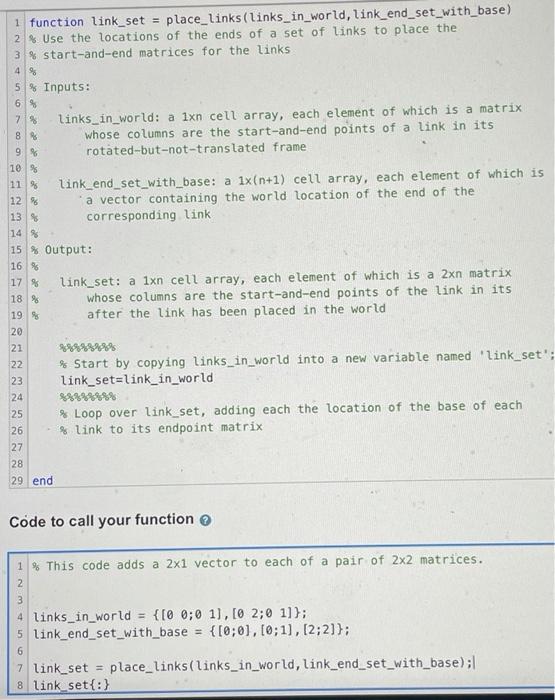 Solved 1 function link_set = place_links (links_in_world, | Chegg.com