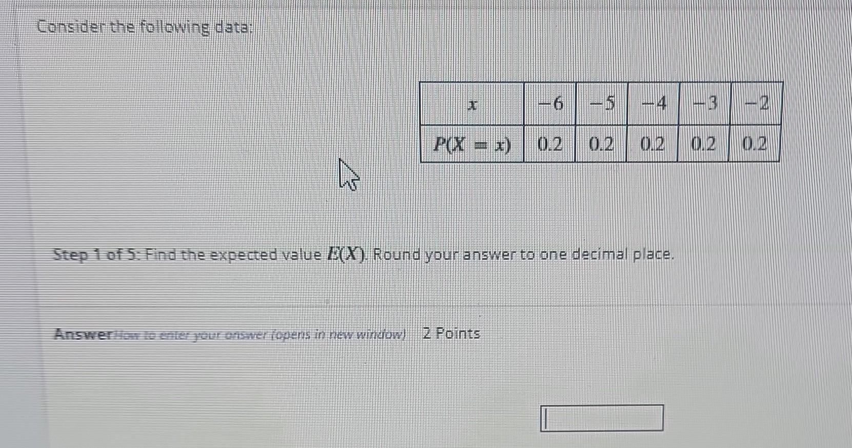 Solved Consider The Followine Data Step 1 Of Sfind The 