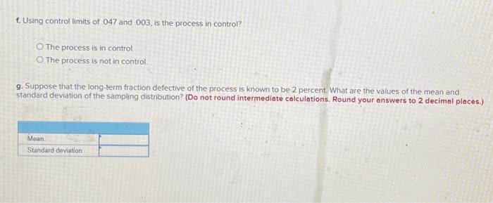 b. If the true fraction defective for this process is | Chegg.com