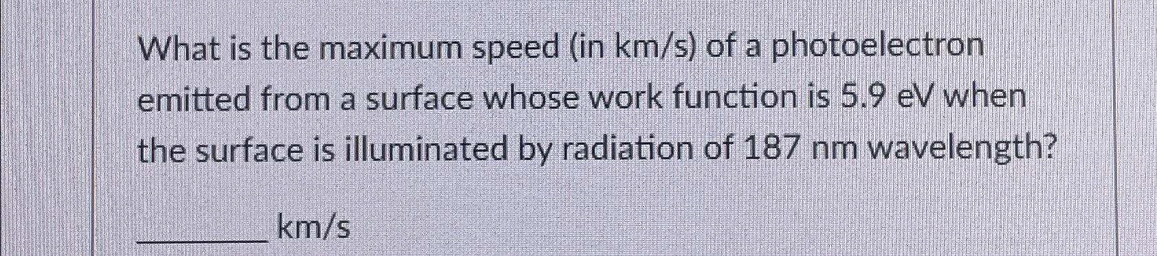 Solved What is the maximum speed (in kms ) ﻿of a | Chegg.com
