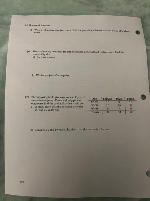 Solved Name: Date: (1) We drawa single card from a standard | Chegg.com