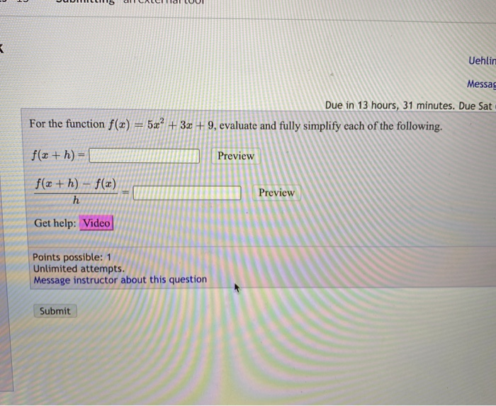 Solved Due In The Plot Below Represents The Function Fx 8 7975