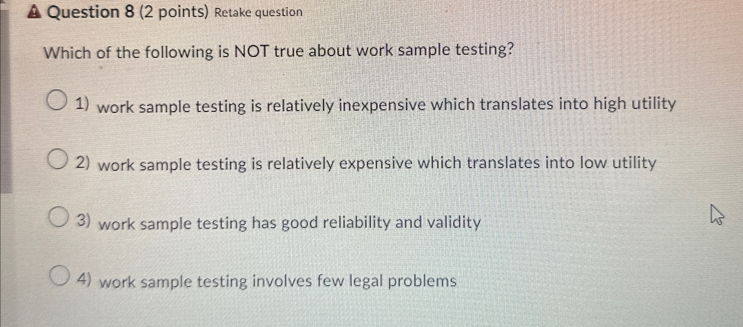 Solved Question 8 ( 2 ﻿points) ﻿Retake questionWhich of the | Chegg.com