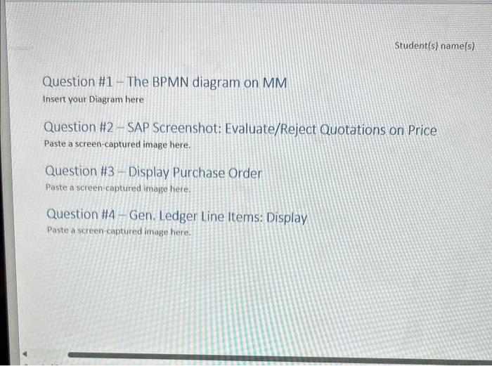 Materials Management Assignment Drop Box (Assignment | Chegg.com