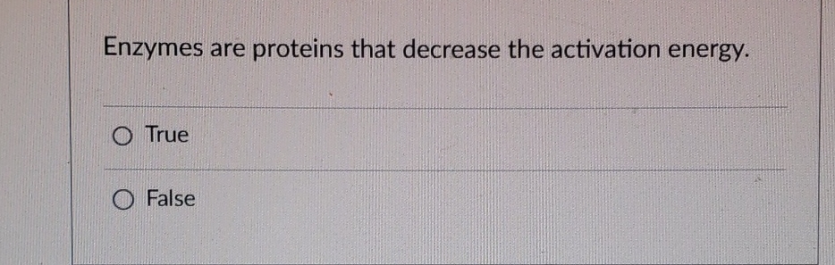 Solved Enzymes are proteins that decrease the activation | Chegg.com