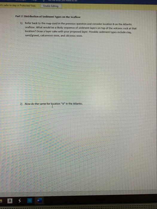 Solved to stay in Protected View Enable Editing Marine | Chegg.com