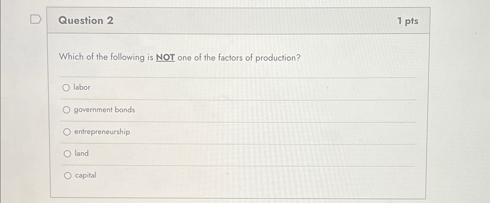 Solved Question 21 ﻿ptsWhich of the following is NOT one of | Chegg.com
