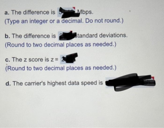 Solved K Researchers measured the data speeds for a | Chegg.com