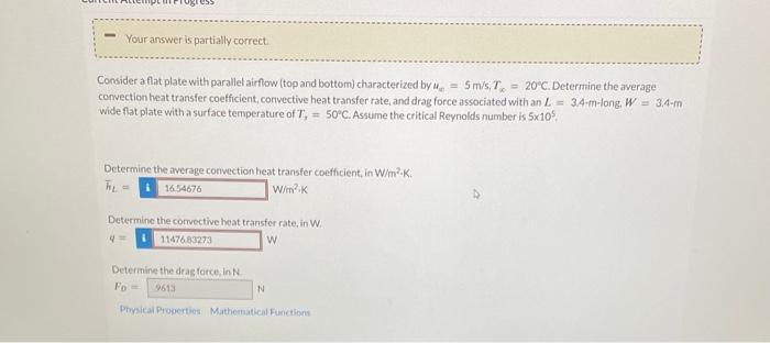Solved Consider a flat plate with parallel airflow (top and | Chegg.com