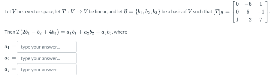 Solved Let V ﻿be a vector space, let T:V→V ﻿be linear, and | Chegg.com