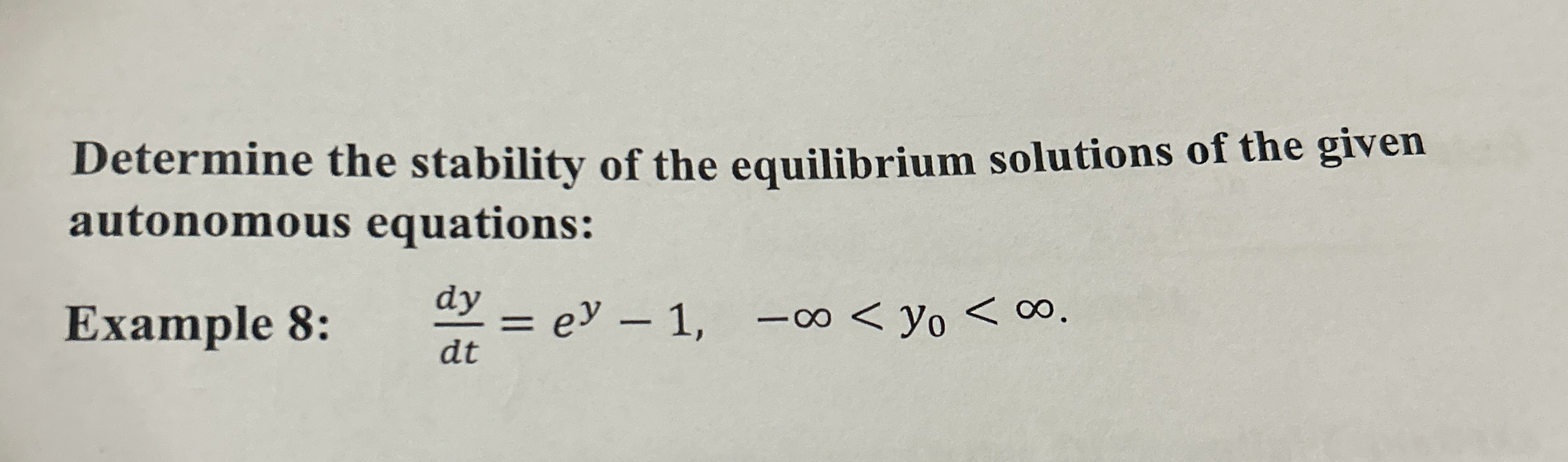 Solved Determine the stability of the equilibrium solutions | Chegg.com