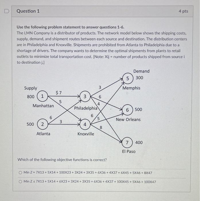 Solved Use the following problem statement to answer | Chegg.com