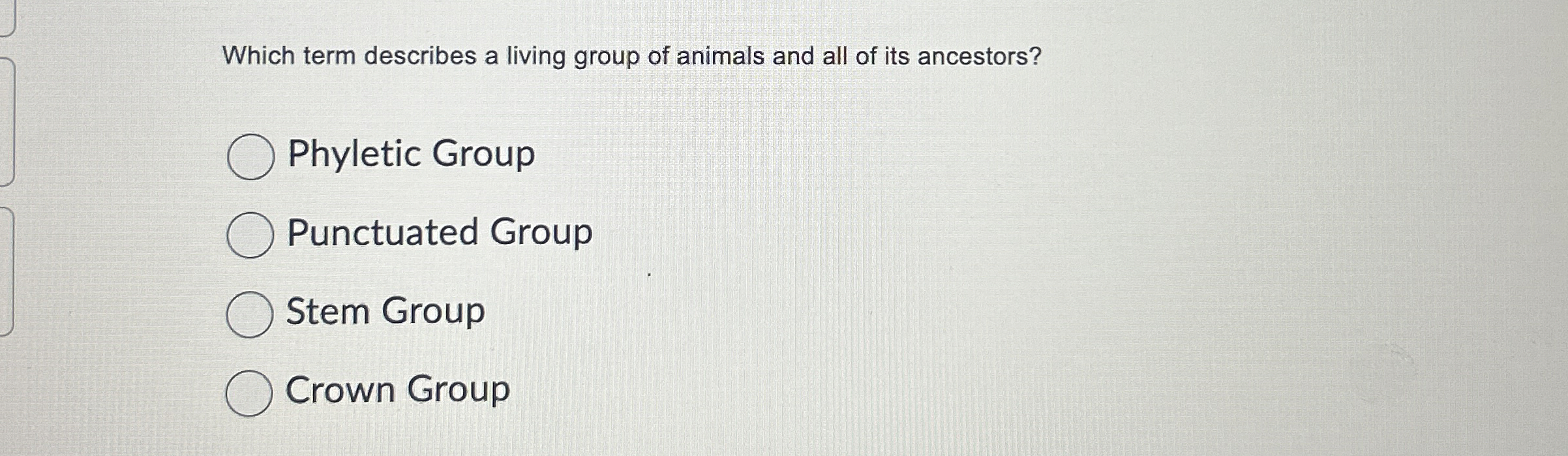 Solved Which term describes a living group of animals and | Chegg.com