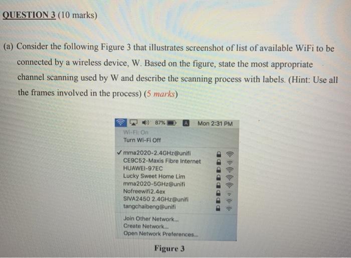 Solved QUESTION 3 (10 marks) (a) Consider the following | Chegg.com