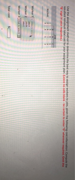 Solved Use the assignment method to determine the best way | Chegg.com