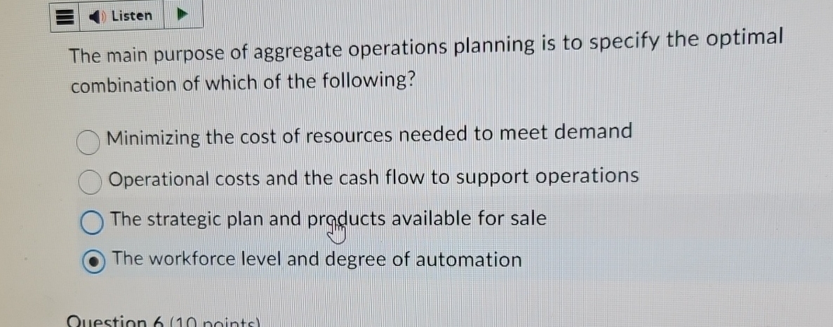 Solved ListenThe main purpose of aggregate operations | Chegg.com