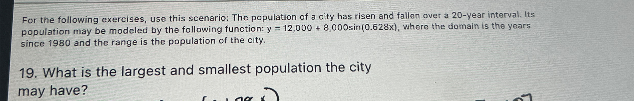 Solved For the following exercises, use this scenario: The | Chegg.com
