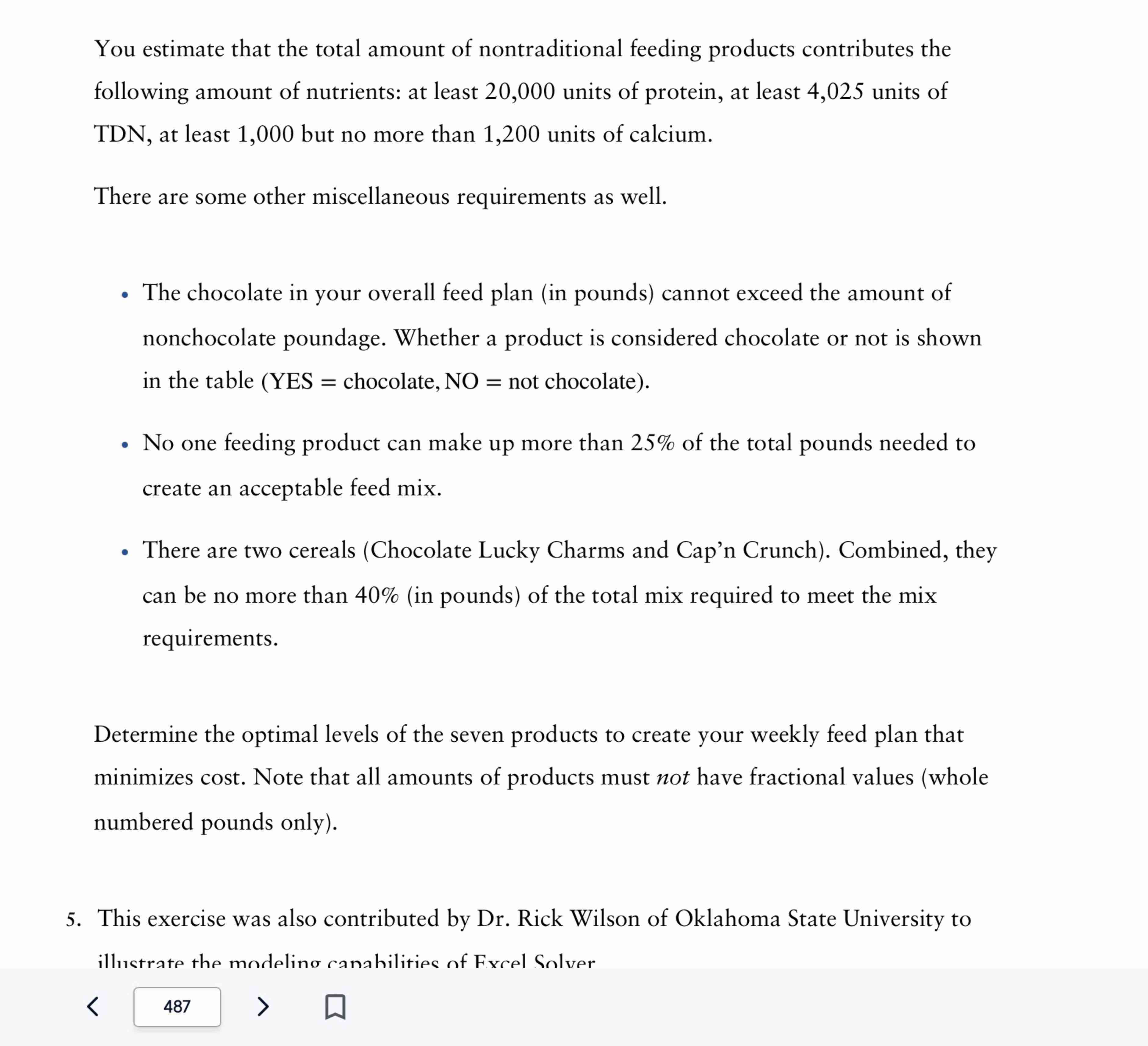 Solved Using Microsoft Excel with the Solver application, | Chegg.com