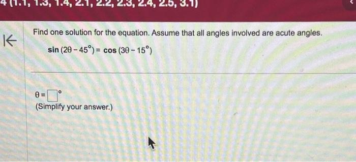 Solved Find one solution for the equation. Assume that all | Chegg.com