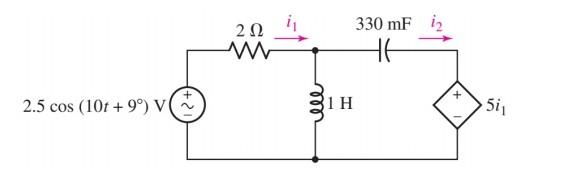 Solved Determine the expression of 𝑖1( 𝑡 )and 𝑖2( 𝑡) | Chegg.com
