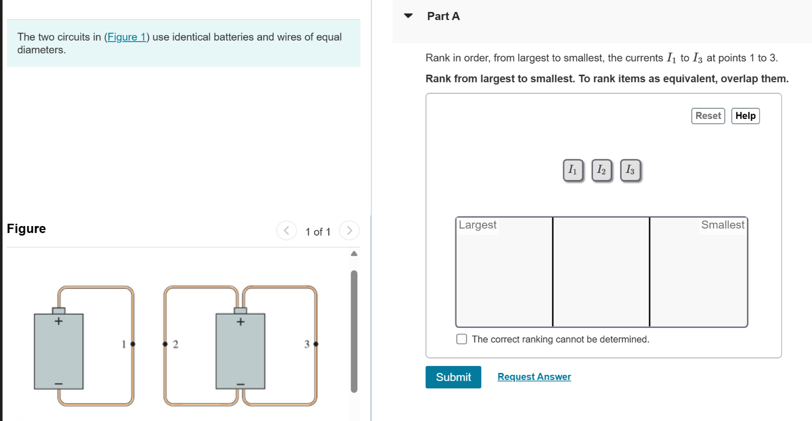 Solved Part A The two circuits in (Figure 1) ﻿use identical | Chegg.com
